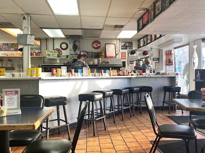 The command center where breakfast dreams become edible reality, one perfectly flipped egg at a time.