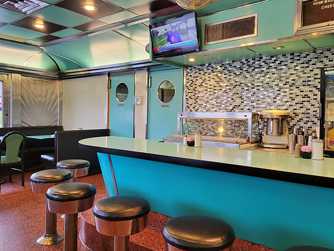 The counter's turquoise charm channels pure '50s nostalgia &ndash; where regulars perch for morning coffee and the waitstaff knows your order before you sit down.