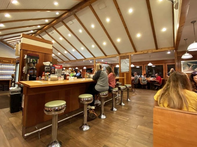 Counter seating: where solo diners become food critics and the stools have supported generations of satisfied customers.