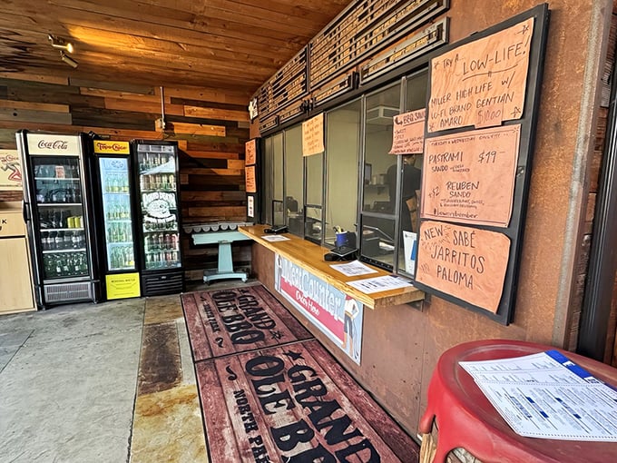 Order here, make friends while waiting, and prepare for transformation. This counter is the gateway between your former life and your new identity as a barbecue evangelist.