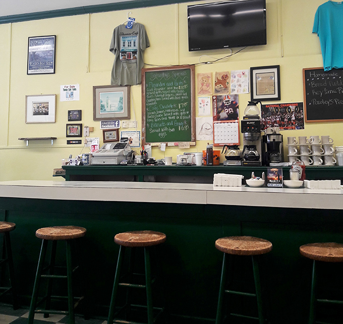 Counter seats aren't just functional—they're front-row tickets to the greatest show in town: authentic diner choreography in action.