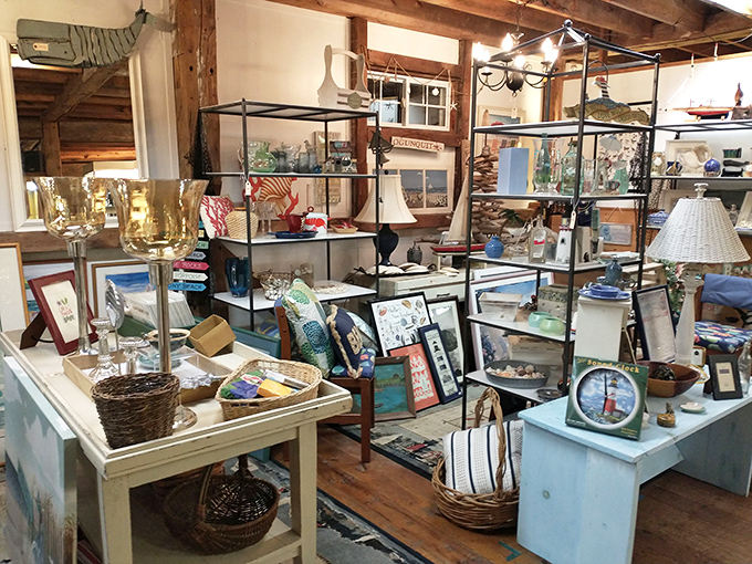 Coastal chic meets vintage charm. The perfect blend of nautical treasures and timeless decor for your Maine cottage.