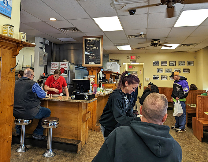 Where regulars and first-timers share the same sacred breakfast space. The counter culture at Dor-Stop is about community, coffee, and the collective pursuit of morning perfection.