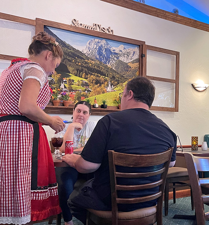 Traditional dirndl-clad service brings old-world charm to Florida. Where the hospitality is as authentic as the recipes.