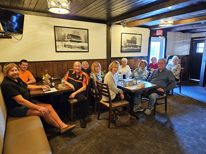 The true measure of a great restaurant: tables filled with people too busy enjoying their food to notice they're being photographed.