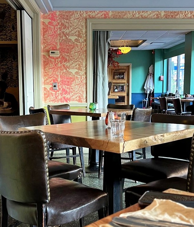 Sometimes the best dining rooms are the ones that feel borrowed from your favorite aunt's house.