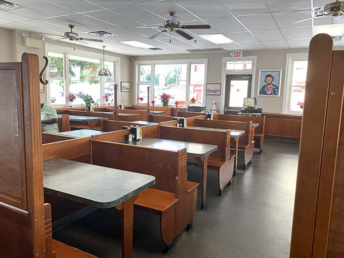 The dining area where conversations happen face-to-face instead of through screens &ndash; revolutionary concept, I know.