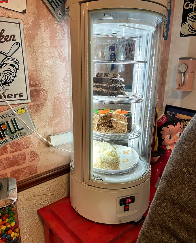 The dessert case &ndash; where willpower goes to die and the phrase "I'll just have a bite of yours" becomes the biggest lie of the evening.