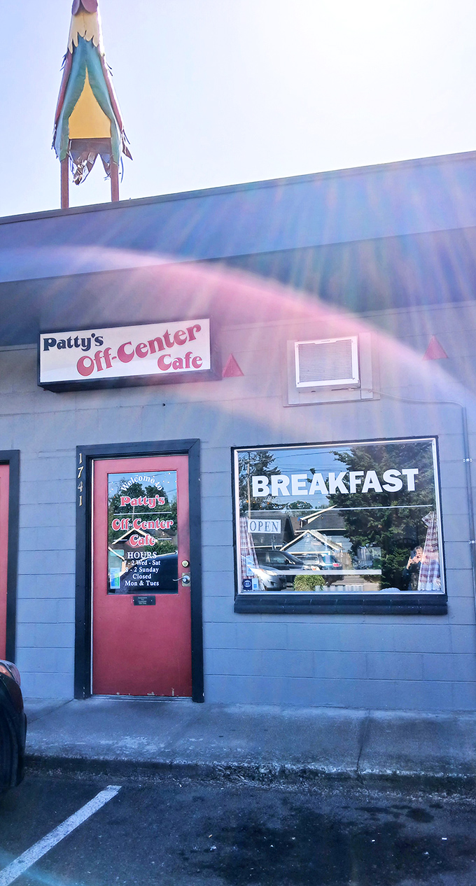 That red door isn't just an entrance&mdash;it's a portal to a world where breakfast reigns supreme and diet plans go to die happily.