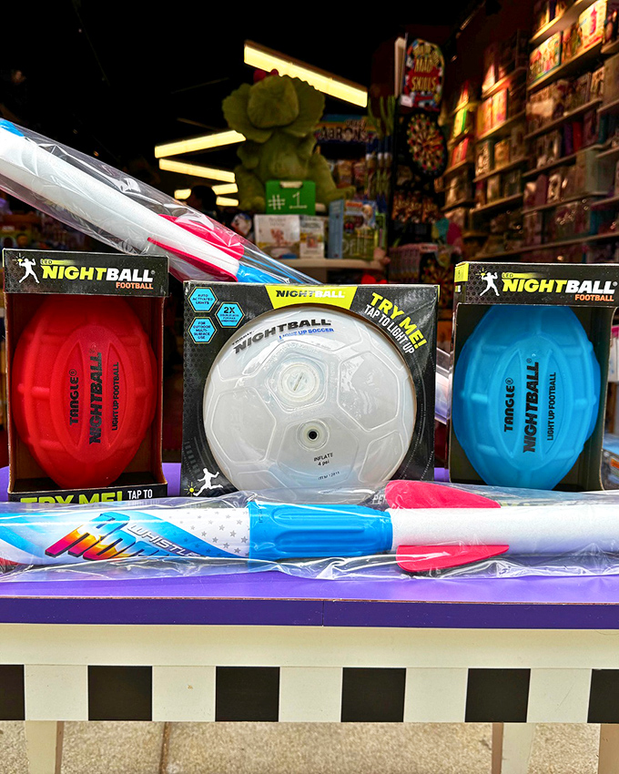 Nightball light-up sports equipment: because regular daytime sports are so last season. Play doesn't stop when the sun goes down!