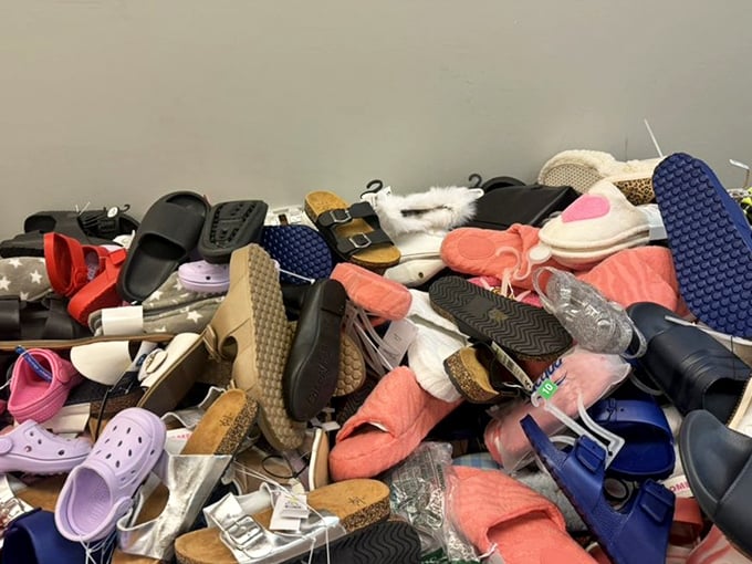 A footwear free-for-all where Cinderella would have found not just one glass slipper, but an entire designer collection.