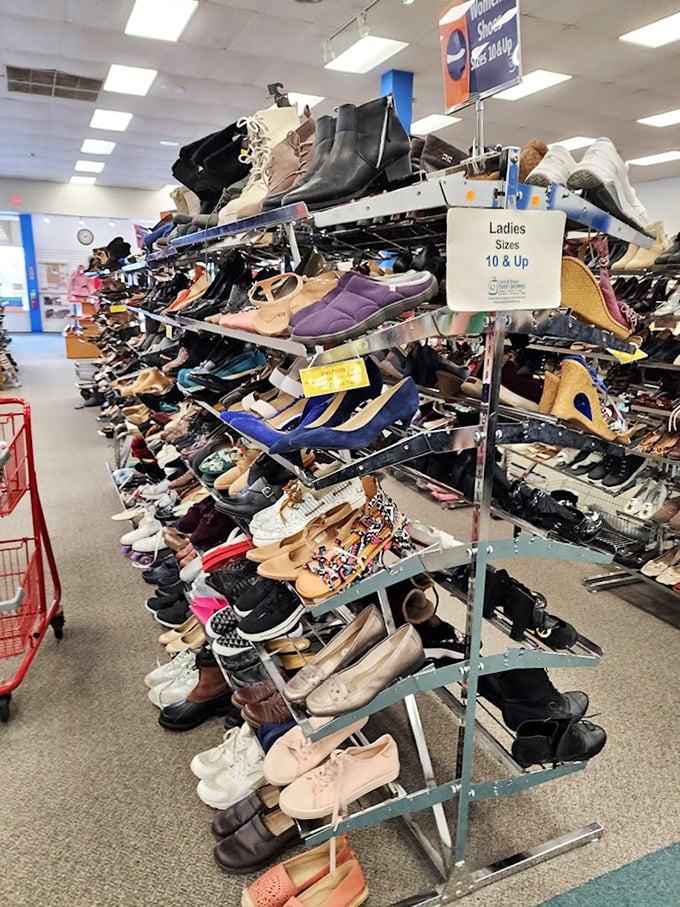 The shoe department&mdash;where footwear finds second chances and shoppers find unexpected style. Those barely-worn leather loafers are practically calling your name.