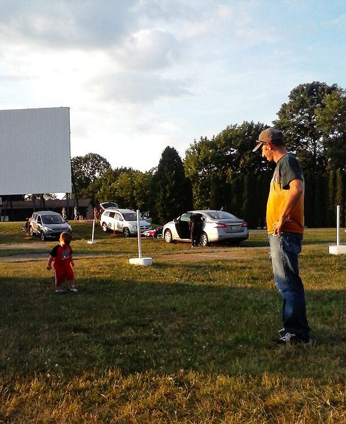 Multi-generational bonding in the golden hour. Some parenting moments can't be replicated with Netflix and a living room.