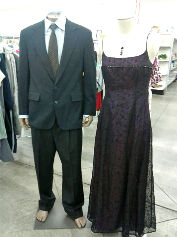 Nothing says "I have my life together" quite like a well-fitted suit from the thrift store.