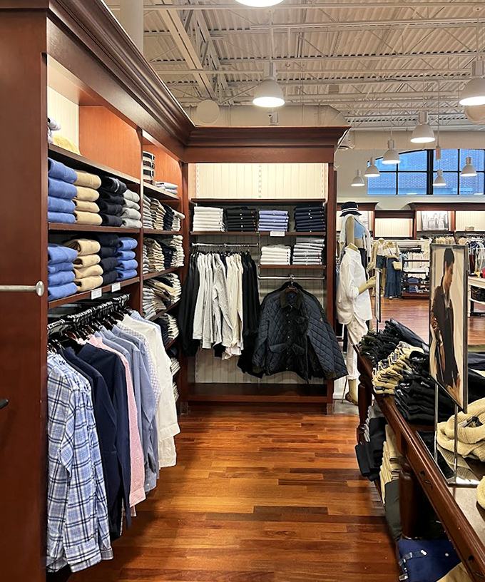 Men's formal wear sections provide business attire that looks boardroom-ready without requiring a second mortgage on your house.