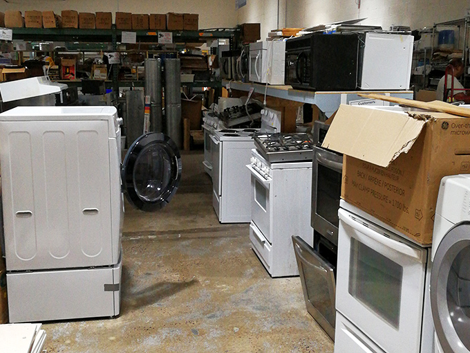 Appliances lined up like eager contestants on a game show, all vying for a spot in your home.