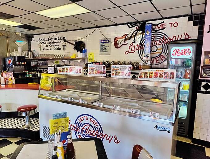 Let's Eat! indeed &ndash; this ice cream display case doesn't just offer dessert, it offers salvation from the Arizona heat in frozen form.
