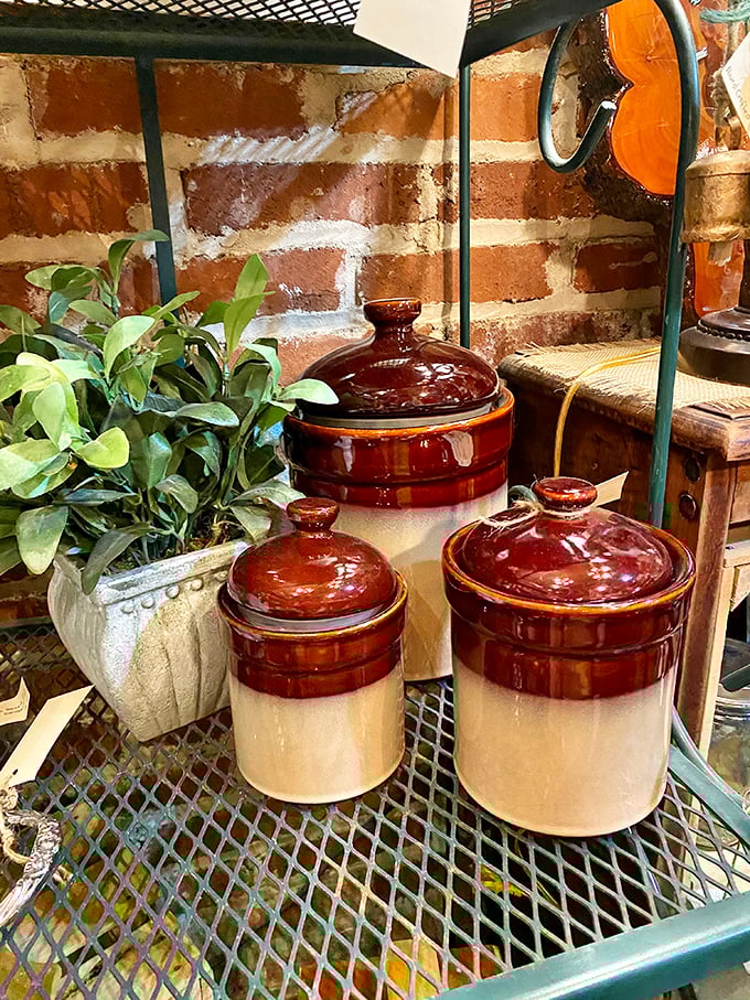 Ceramic crocks that have outlived several design trends and will outlive several more. Timeless kitchen soldiers ready for your countertop battalion.