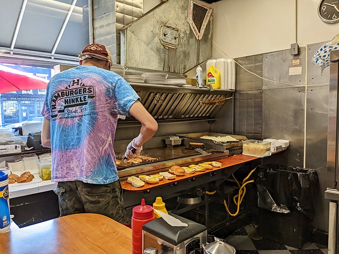 The kitchen&mdash;hallowed ground where magic happens. That flat-top grill has more seasoning than most people's entire spice cabinets.