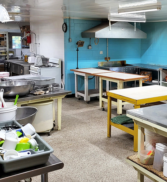 The working kitchen&mdash;humble, functional, and responsible for more happiness than most five-star restaurants. Sometimes beauty is in the simplicity.