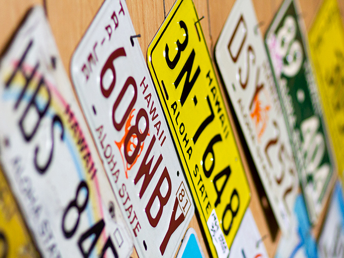 License to reminisce! These vintage plates aren't just metal rectangles&mdash;they're snapshots of Hawaii's roads through the decades.