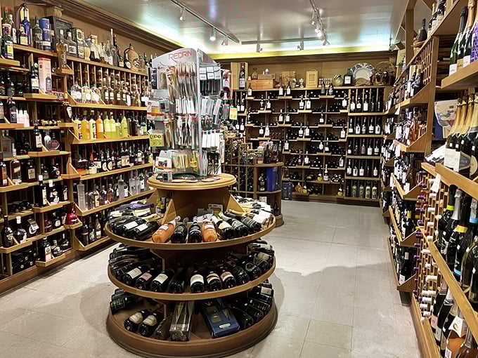 The wine selection rivals some restaurants, offering liquid companions for whatever Italian feast you're assembling.