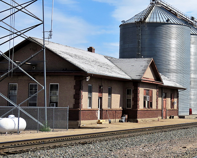 The railroad depot and grain elevators tell agricultural stories that literally built this town and still feed the nation.