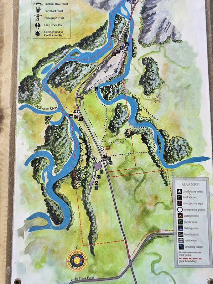 This hand-painted map reveals the aquatic puzzle pieces that form America's longest river system&mdash;geography never looked so artistic.