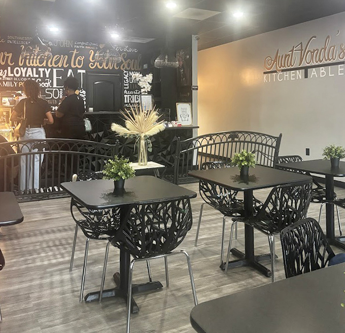 The dining room speaks in a visual language of comfort and style&mdash;where every table feels like the best seat in the house.