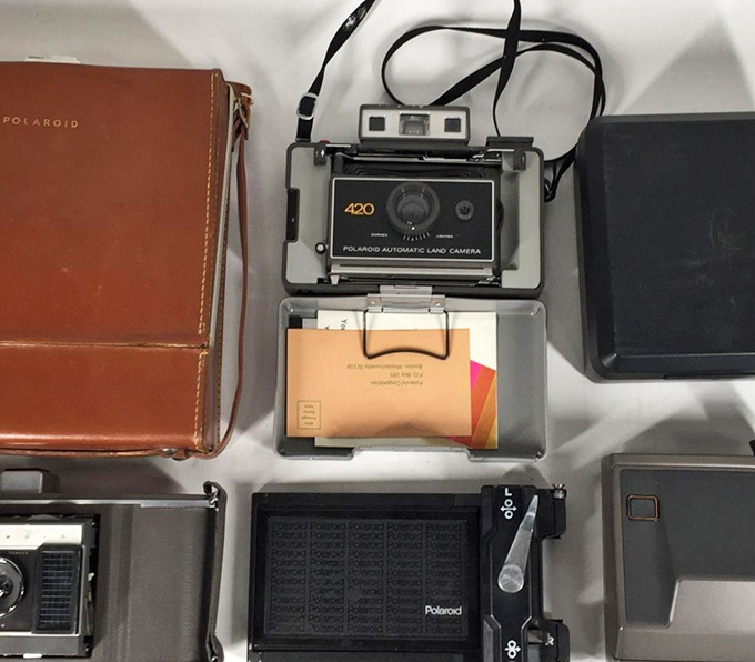 Vintage Polaroid cameras that remind us instant gratification existed long before smartphones. Analog cool never really goes out of style.