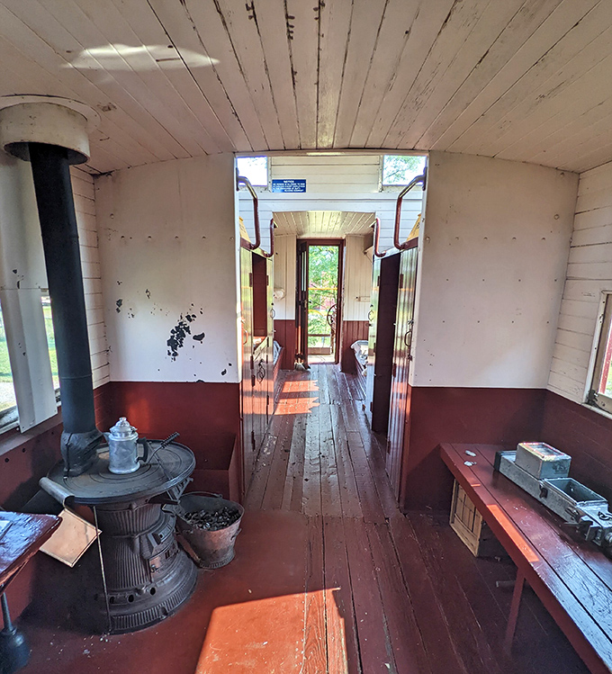 Step inside this caboose and you're transported to a simpler time, when coal stoves warmed railroad workers on long, cold Pennsylvania nights.