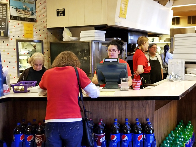 The ordering counter&mdash;where dreams are voiced, translated into pizza language, and sent to the kitchen for fulfillment.