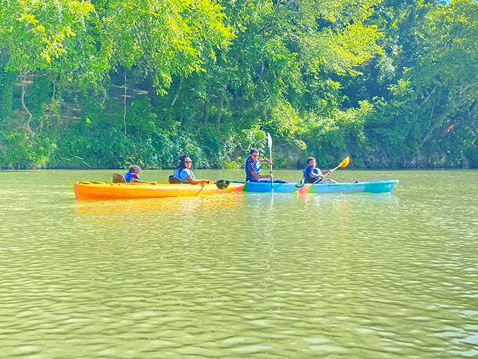 The Colorado River isn't just pretty to look at - it's a playground for affordable adventures where kayakers of all ages can paddle away stress without paddling away their savings.
