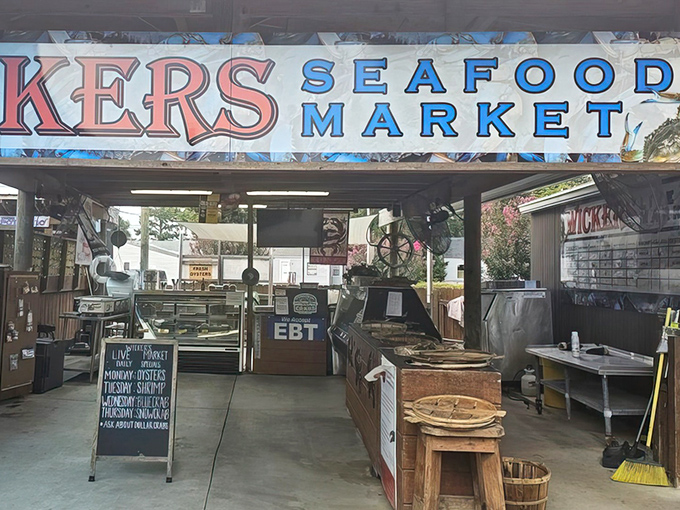 Their seafood market lets you bring the ocean home, though your kitchen might not replicate the magic that happens behind Wicker's doors.