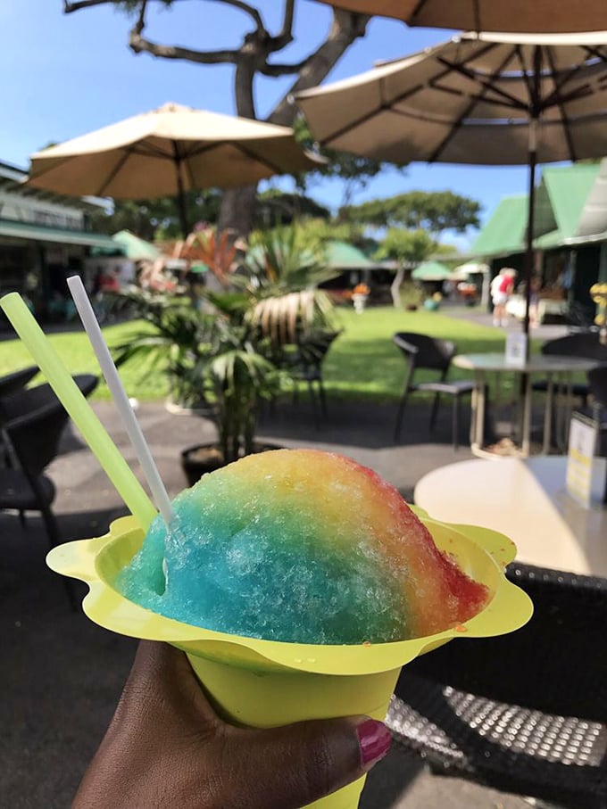 Rainbow shave ice &ndash; the tropical dessert that makes snow cones look like they're not even trying.