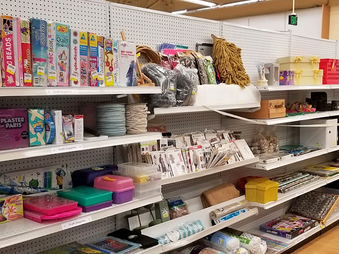The craft section: where abandoned hobbies get second chances and your Pinterest dreams suddenly seem financially possible.