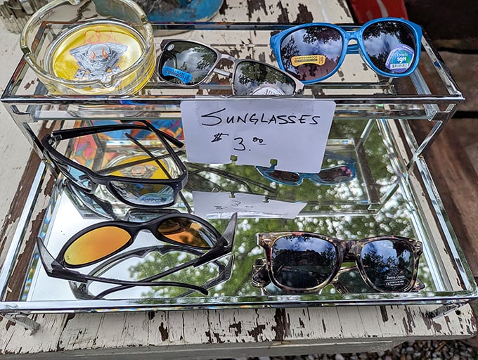 Sunglasses at $3 a pair&mdash;because losing designer shades at the lake is a summer tradition nobody can afford to keep up.