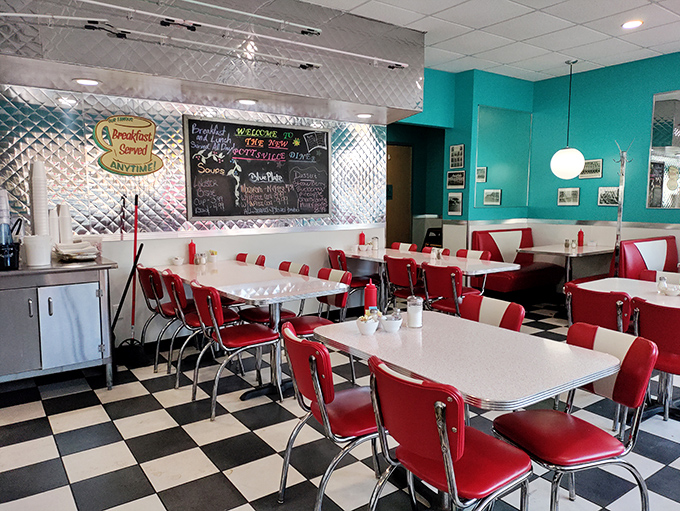 Where the magic happens: the kitchen's sizzling symphony of short-order cooking is the heartbeat of any great American diner.