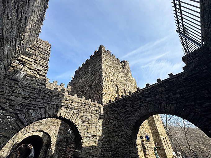 Looking up at these towers from below, you can almost hear the distant echoes of "Hark!" and "Forsooth!"