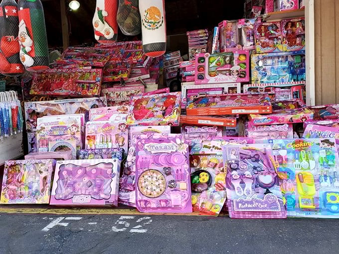 A pink explosion of childhood dreams. These toys aren't just merchandise; they're future birthday smiles waiting to happen. 