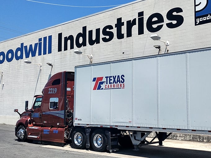 Behind the scenes, the logistics of generosity – a delivery truck bringing fresh donations to restock this treasure trove daily.