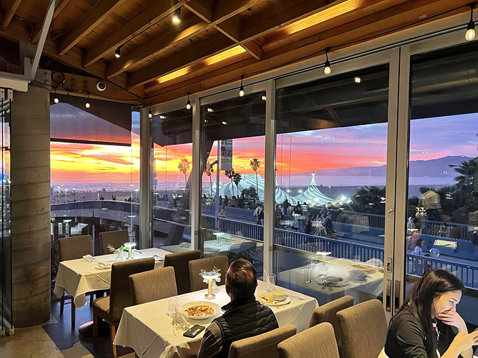 Sunset dining that makes you question all your life choices. Why haven't you been eating every meal with this view?