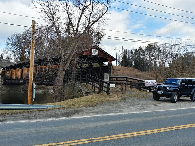 From the roadside, it appears almost shy, tucked away like a secret waiting to be discovered by passing travelers.