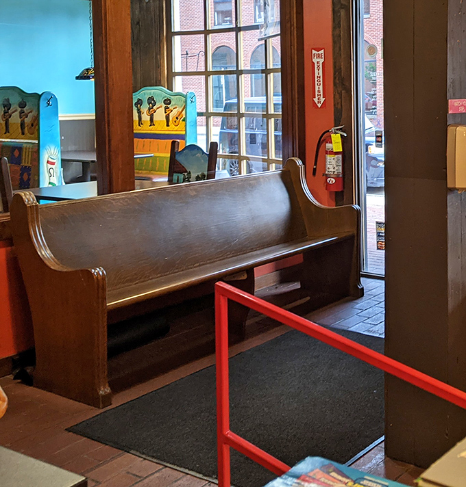 That church pew in the waiting area isn't just seating&mdash;it's where you'll pray for a table to open up once word gets out.