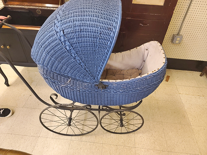 This vintage baby carriage has wheeled through more history than most of us have lived through combined.