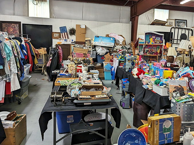 The ultimate "I might need this someday" collection! From toys to household goods, this booth embodies the beautiful randomness of flea market shopping.