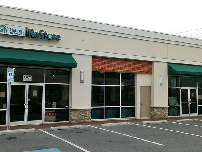 This ReStore's clean lines and modern design mirror what's inside: home goods that often look surprisingly untouched by previous owners.