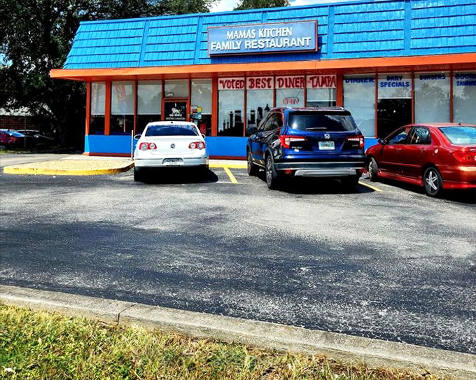 Mama's Kitchen: That distinctive blue roof has sheltered generations of breakfast lovers seeking comfort food that actually comforts.