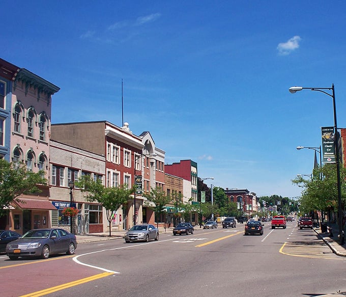 Norwich's colorful homes offer character without the character-building prices. Imagine sipping morning coffee on one of these porches without mortgage anxiety.