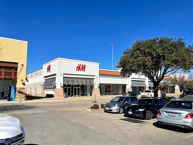 Colorful storefronts under blue Texas skies &ndash; Tanger San Marcos knows how to frame a good deal.